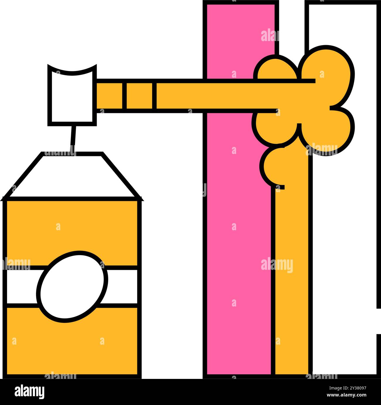 gap filling by foam icon color illustration Stock Vector Image & Art ...