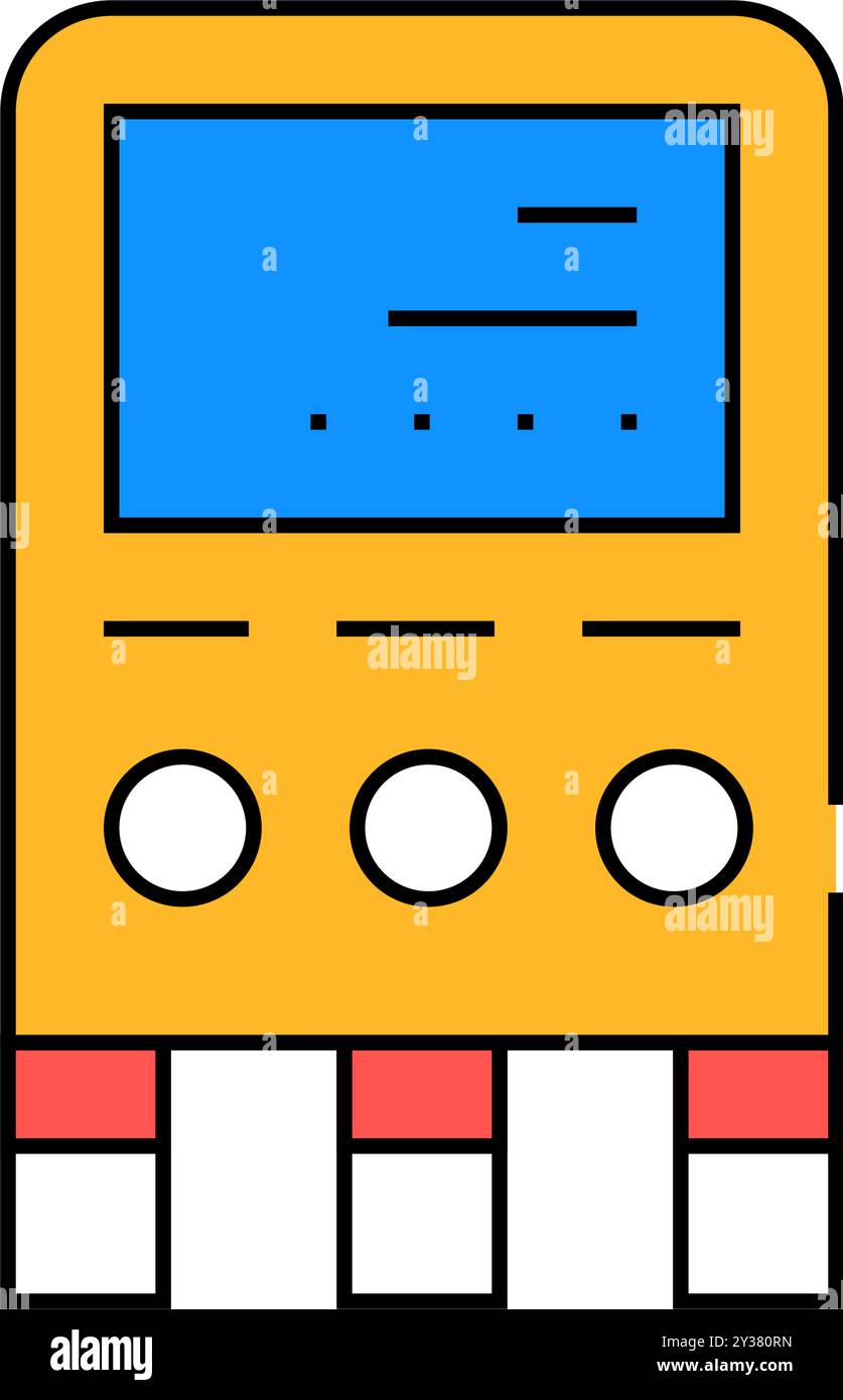 gauge manifold measuring equipment icon color illustration Stock Vector ...