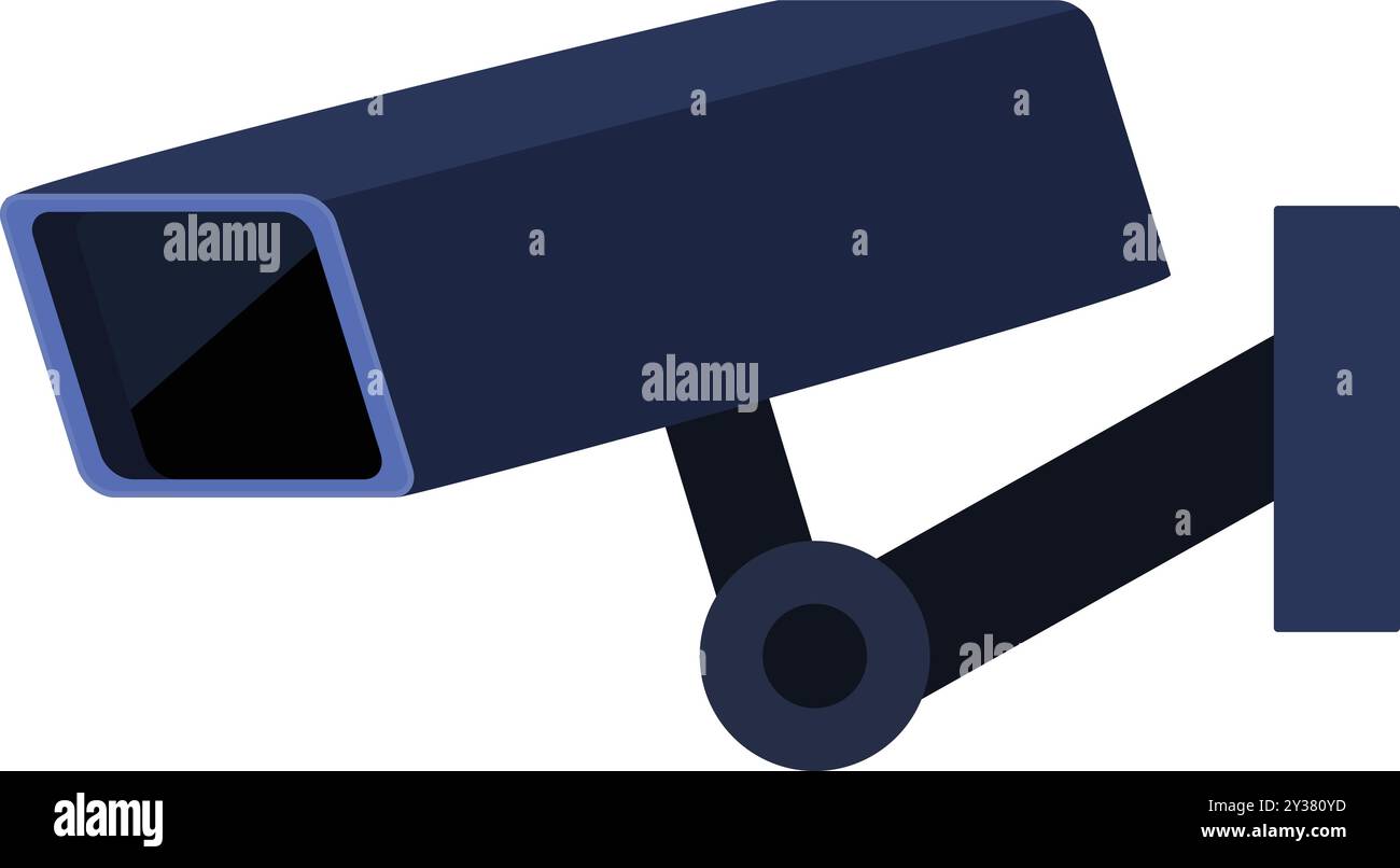 Security camera mounted on a wall, providing surveillance and ensuring ...