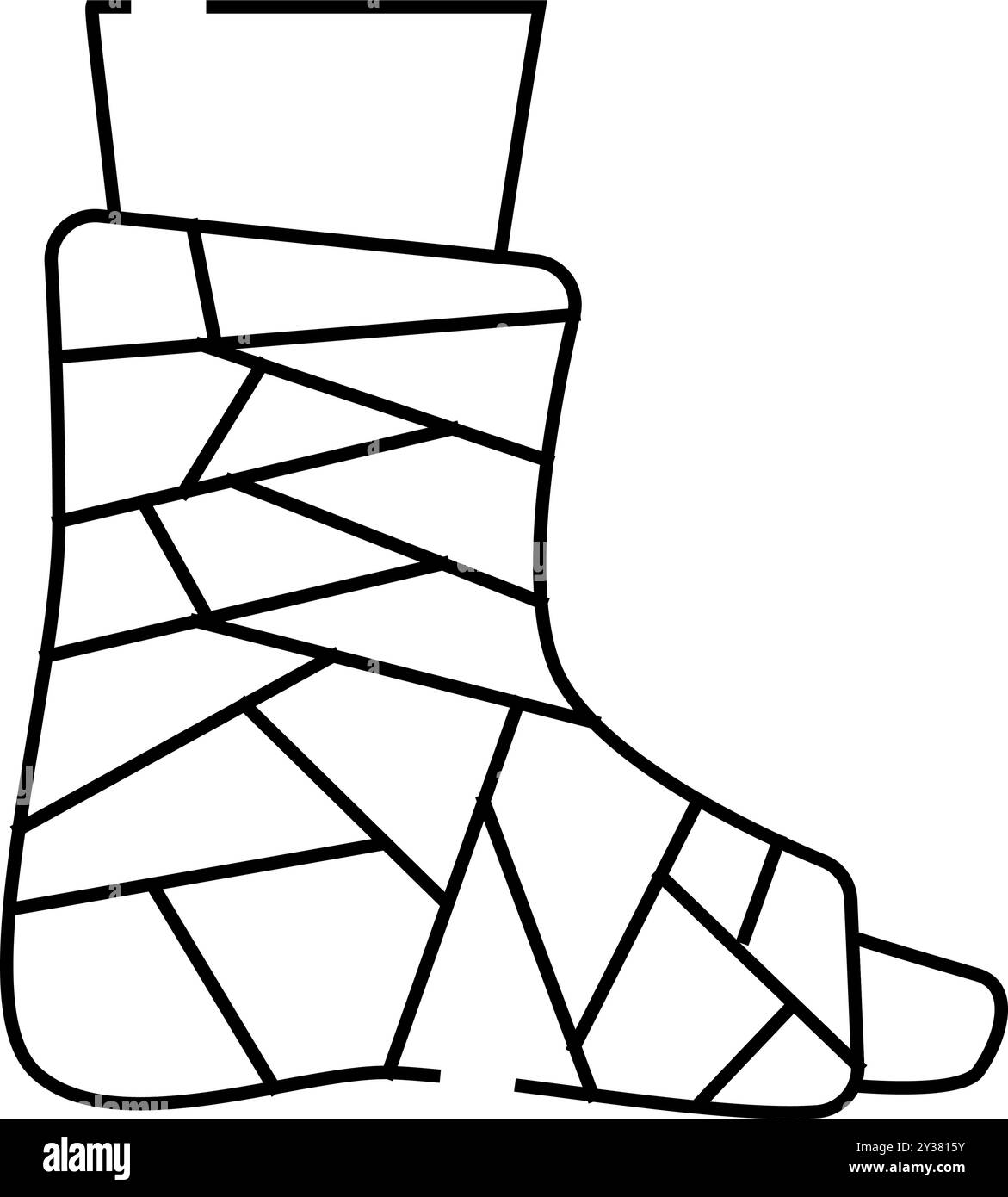 Hand to ankle Black and White Stock Photos & Images - Alamy