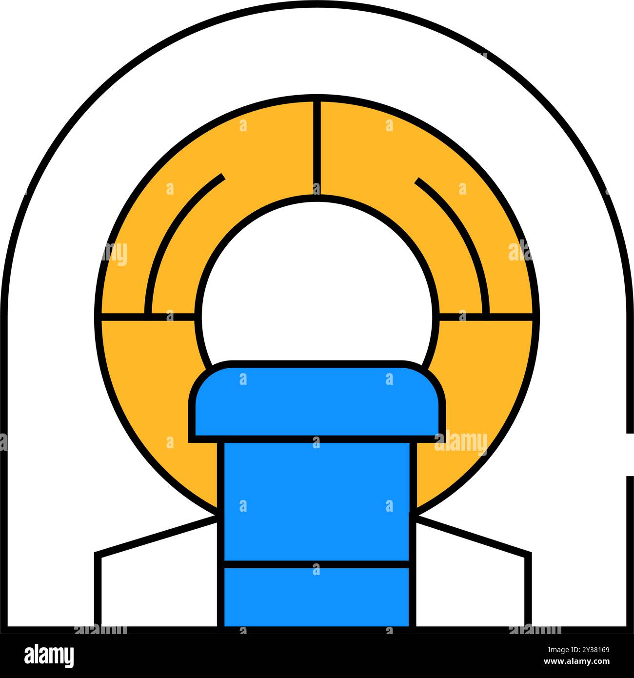 mri hospital equipment icon color illustration Stock Vector Image & Art ...