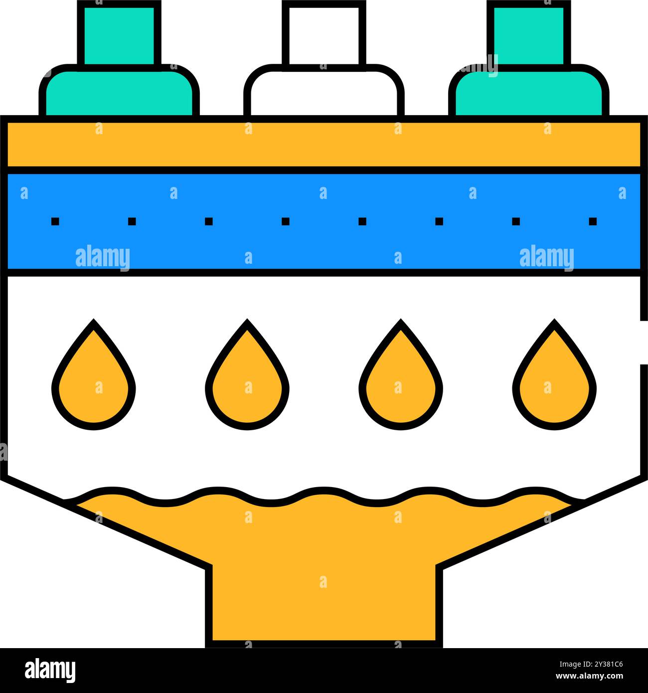 filtration machine vector symbol illustration icon color illustration ...