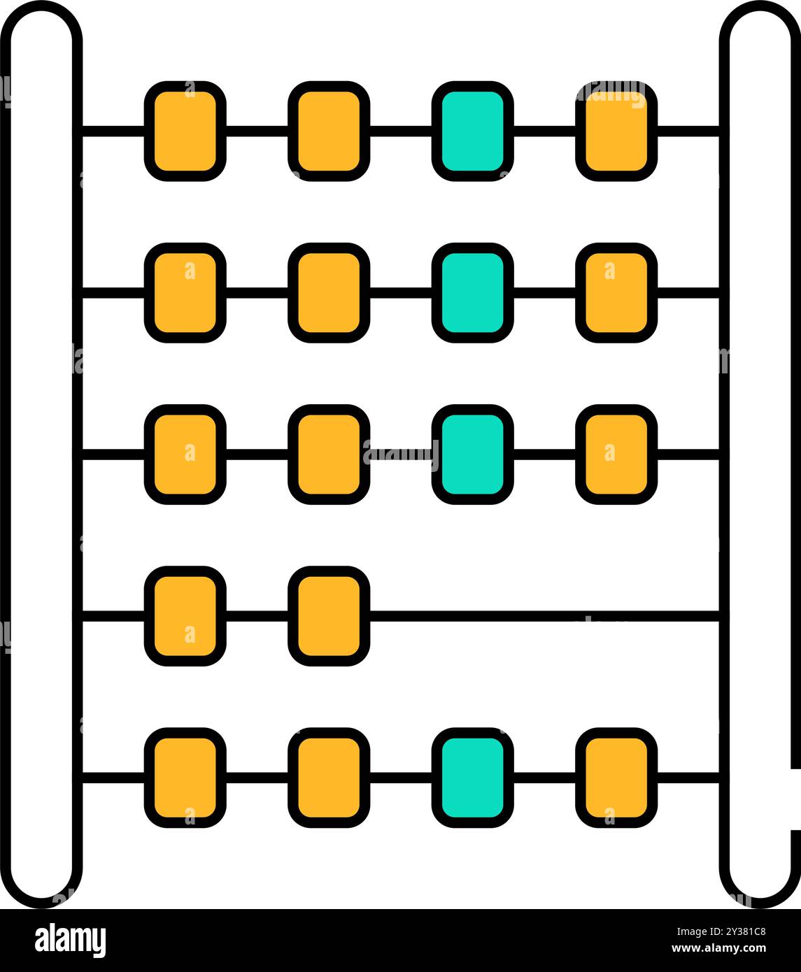 abacus counter icon color illustration Stock Vector Image & Art - Alamy