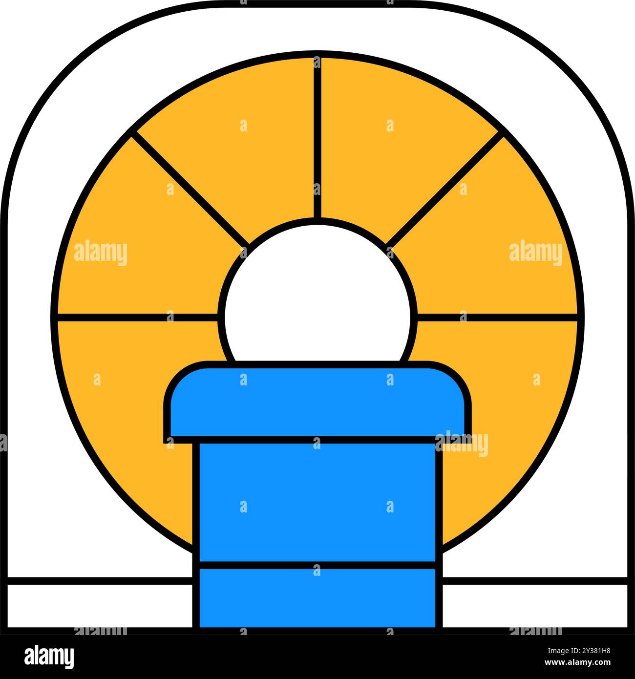 mri medical machine icon color illustration Stock Vector Image & Art ...