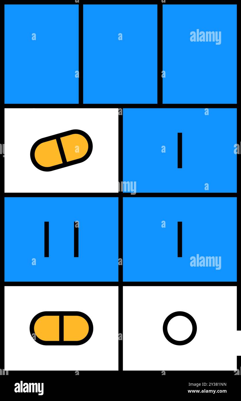 pills box sign icon color illustration Stock Vector Image & Art - Alamy