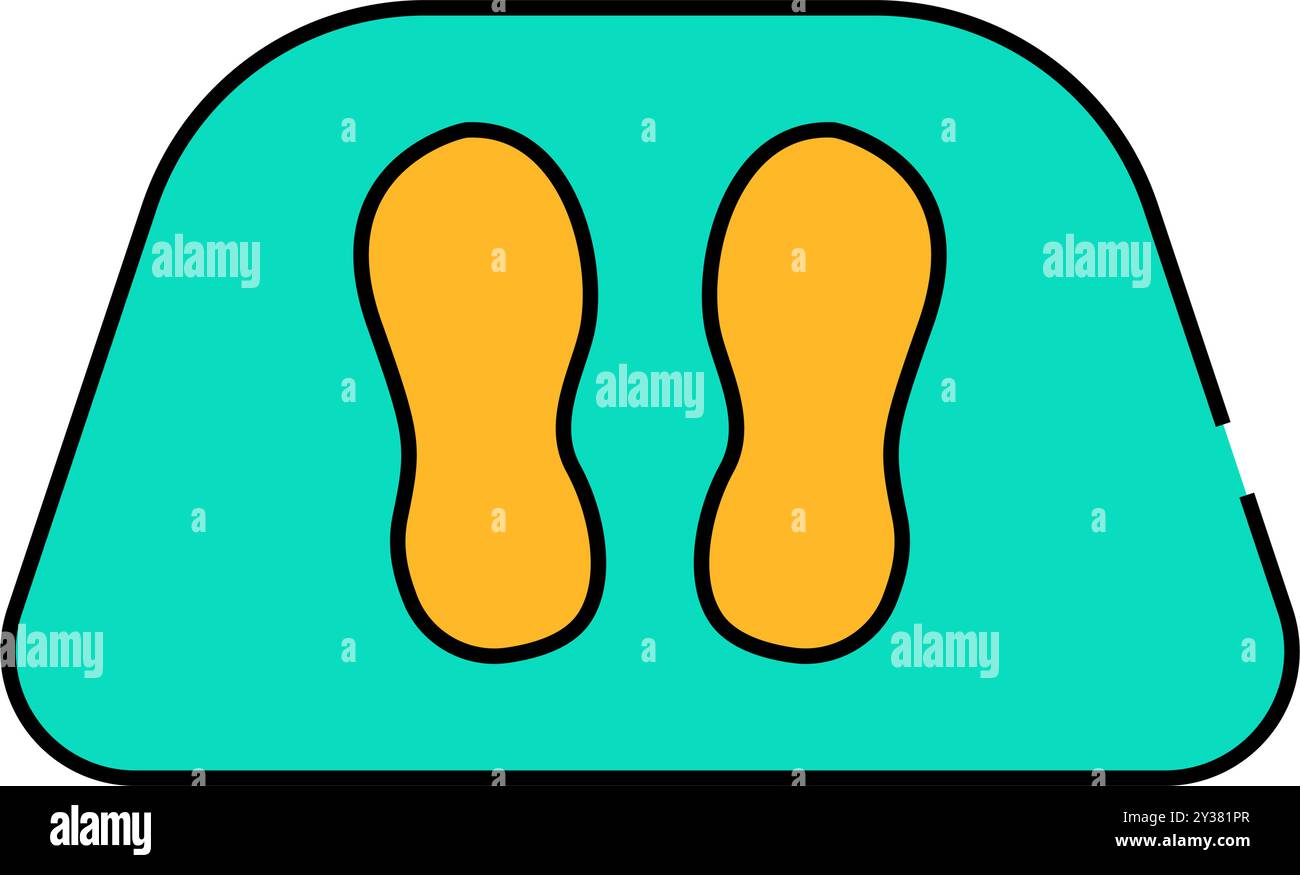 clean feet carpet icon color illustration Stock Vector Image & Art - Alamy