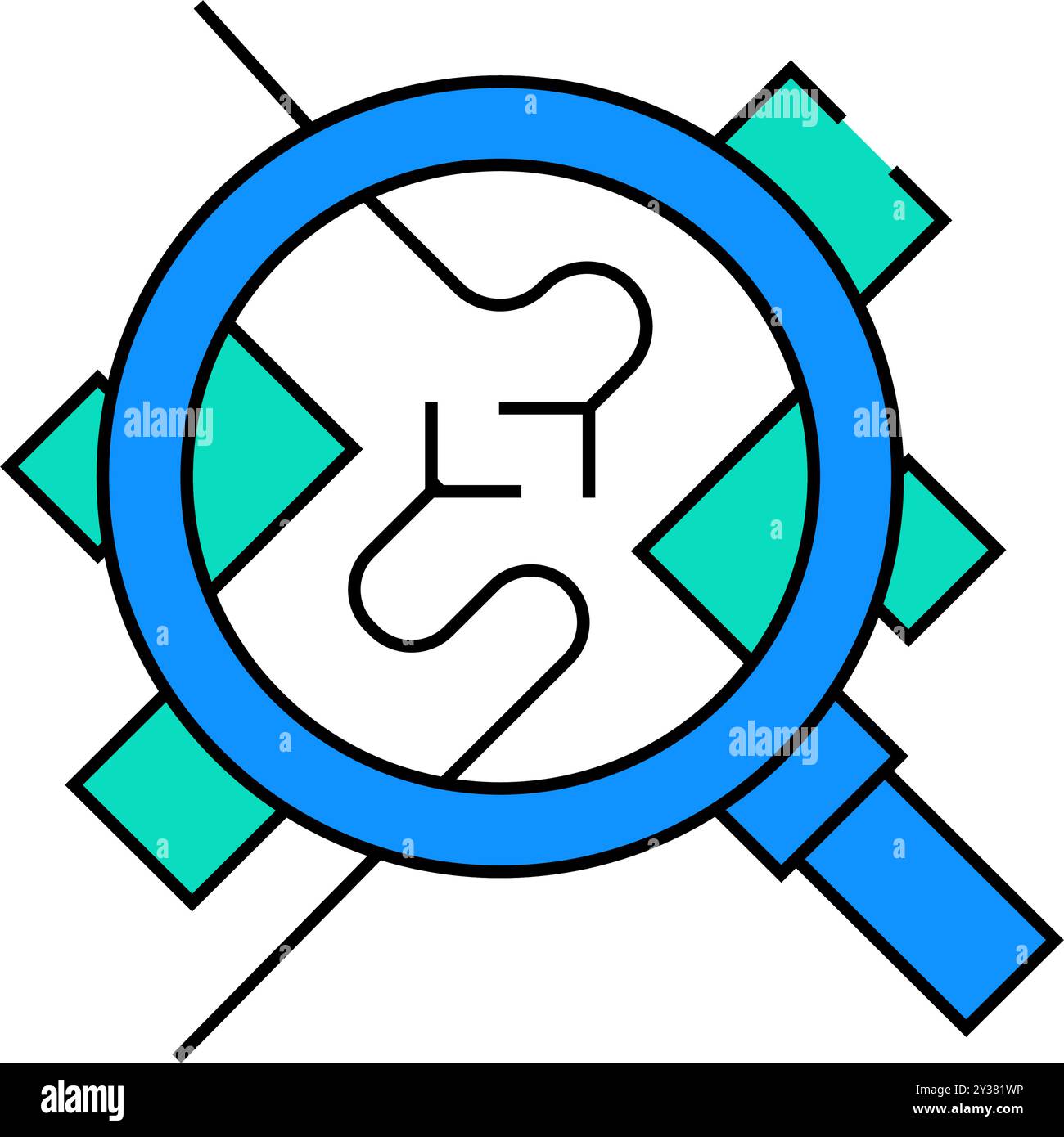 wire break research icon color illustration Stock Vector Image & Art ...