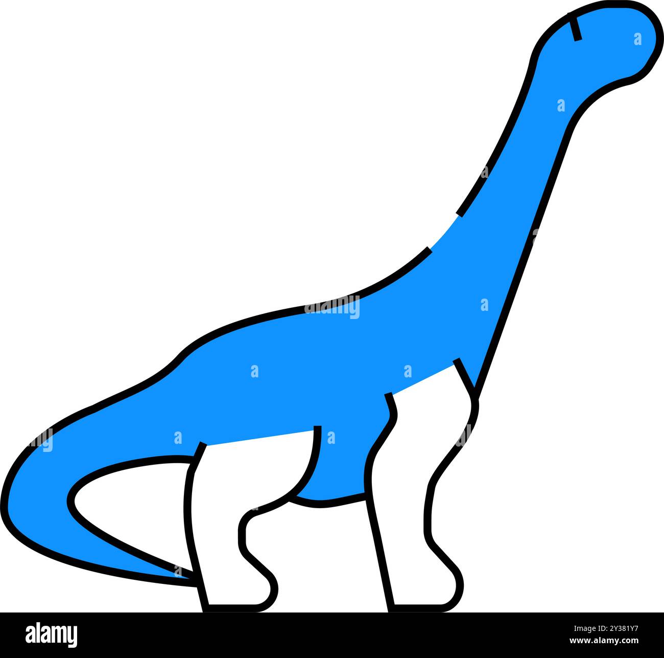 antarctosaurus apatosaurus argentinosaurus dinosaur icon color ...