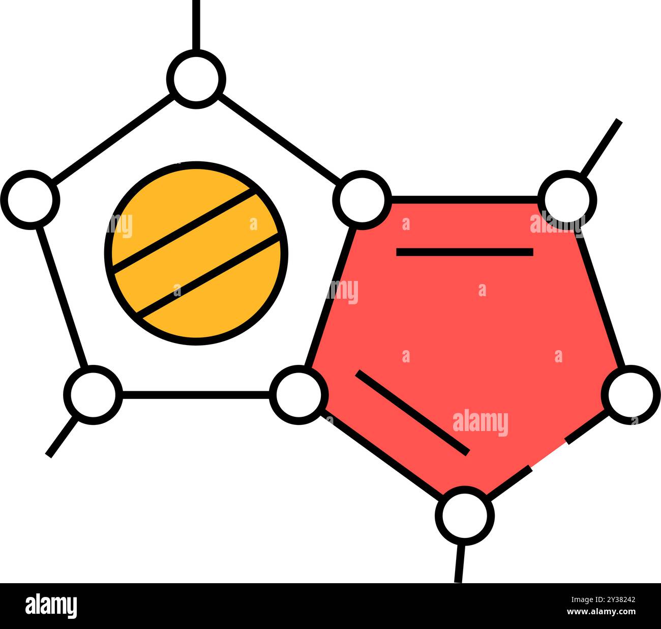 molecular structure icon color illustration Stock Vector Image & Art ...