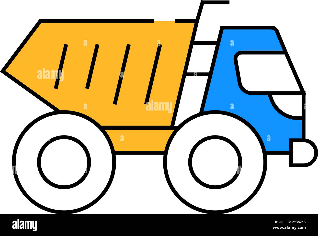 articulated dumper icon color illustration Stock Vector Image & Art - Alamy