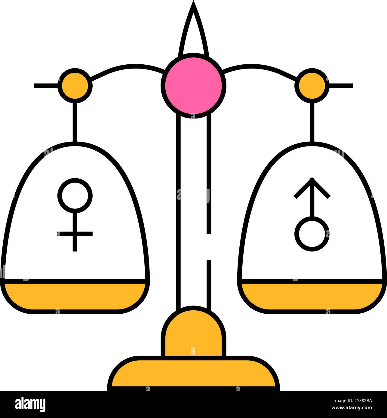 gender equality sign icon color illustration Stock Vector Image & Art ...