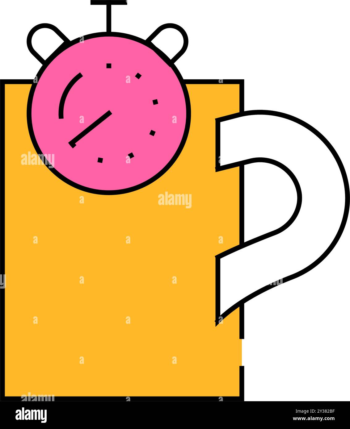 coffee break relax time icon color illustration Stock Vector Image ...
