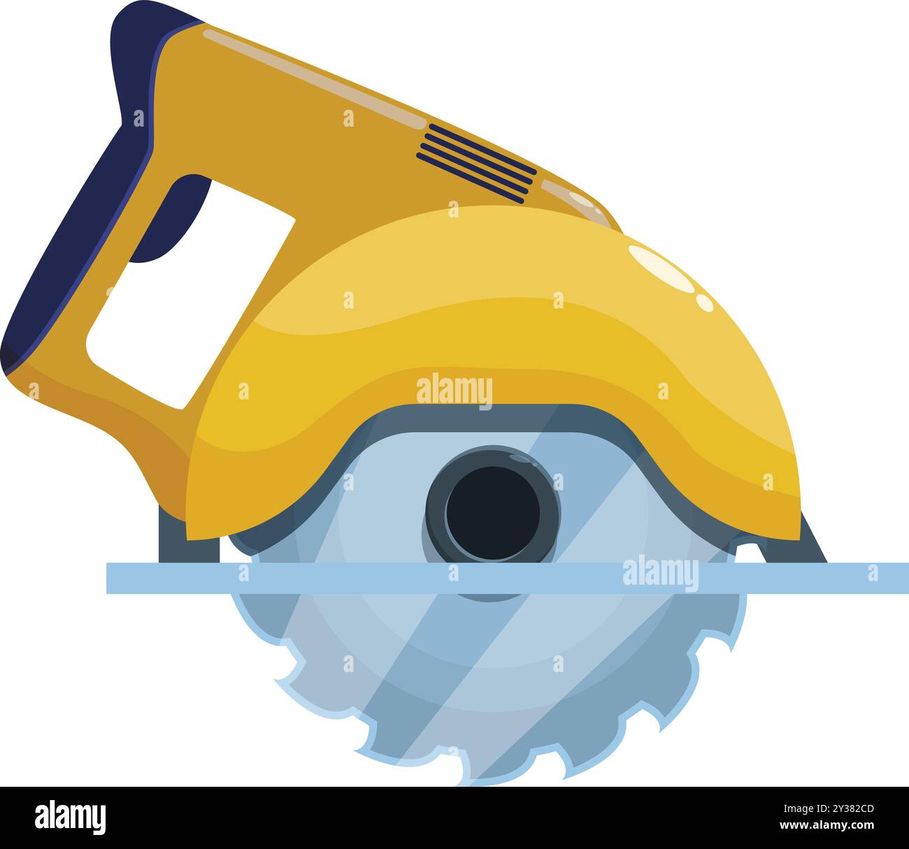 Circular saw cutting new Stock Vector Images - Alamy