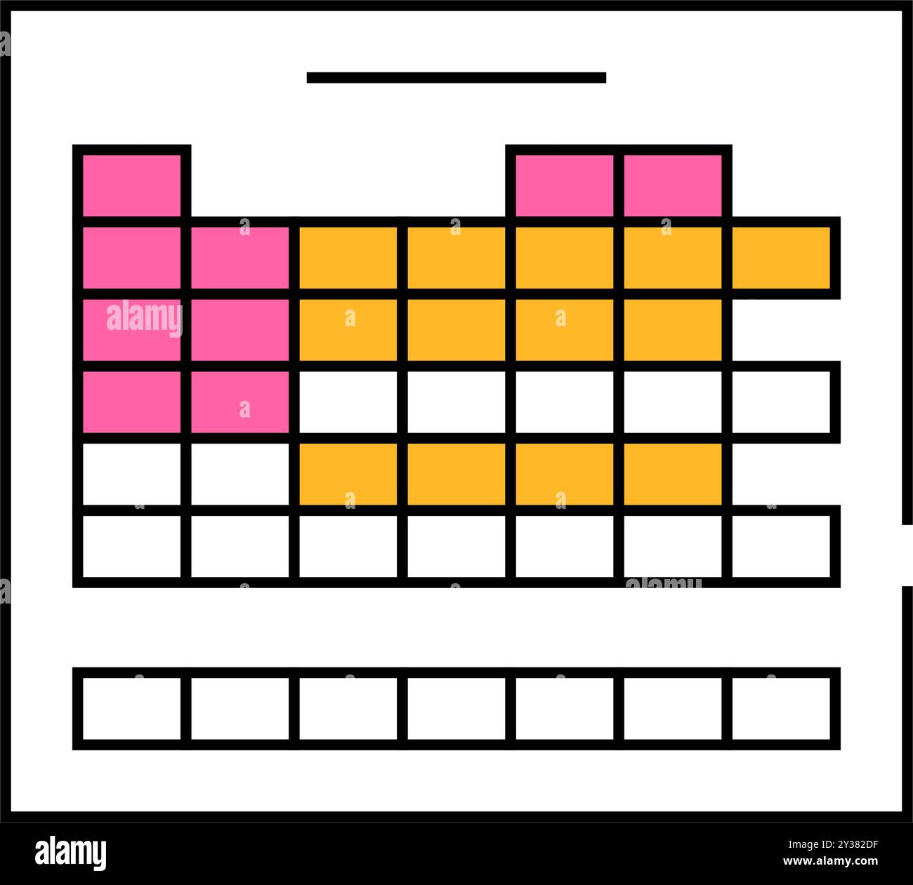 table of chemical elements icon color illustration Stock Vector Image ...