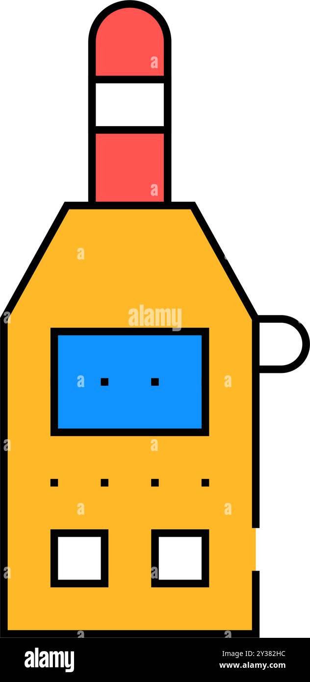 vibrometer measuring equipment icon color illustration Stock Vector ...