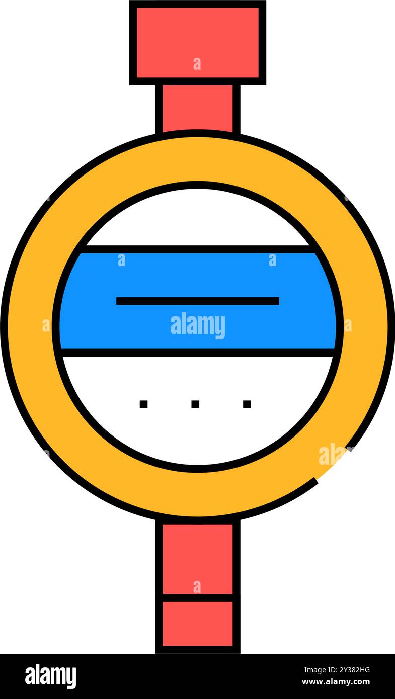 hardness meter or durometer icon color illustration Stock Vector Image ...