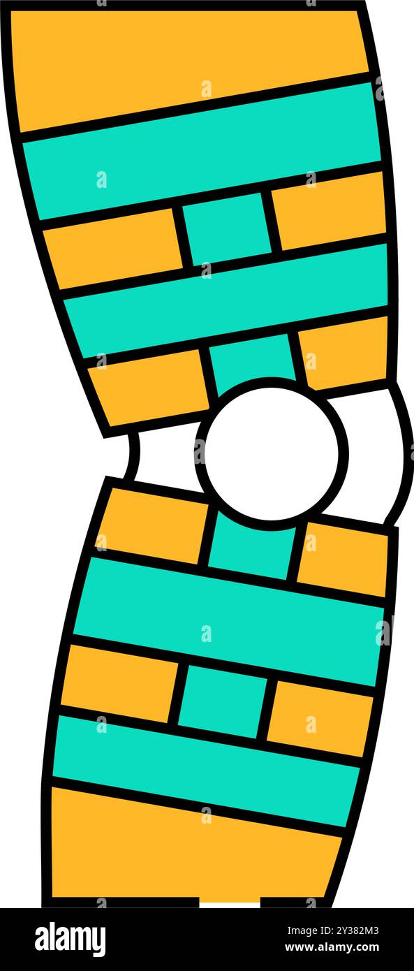 Knee bone color icon Cut Out Stock Images & Pictures - Alamy