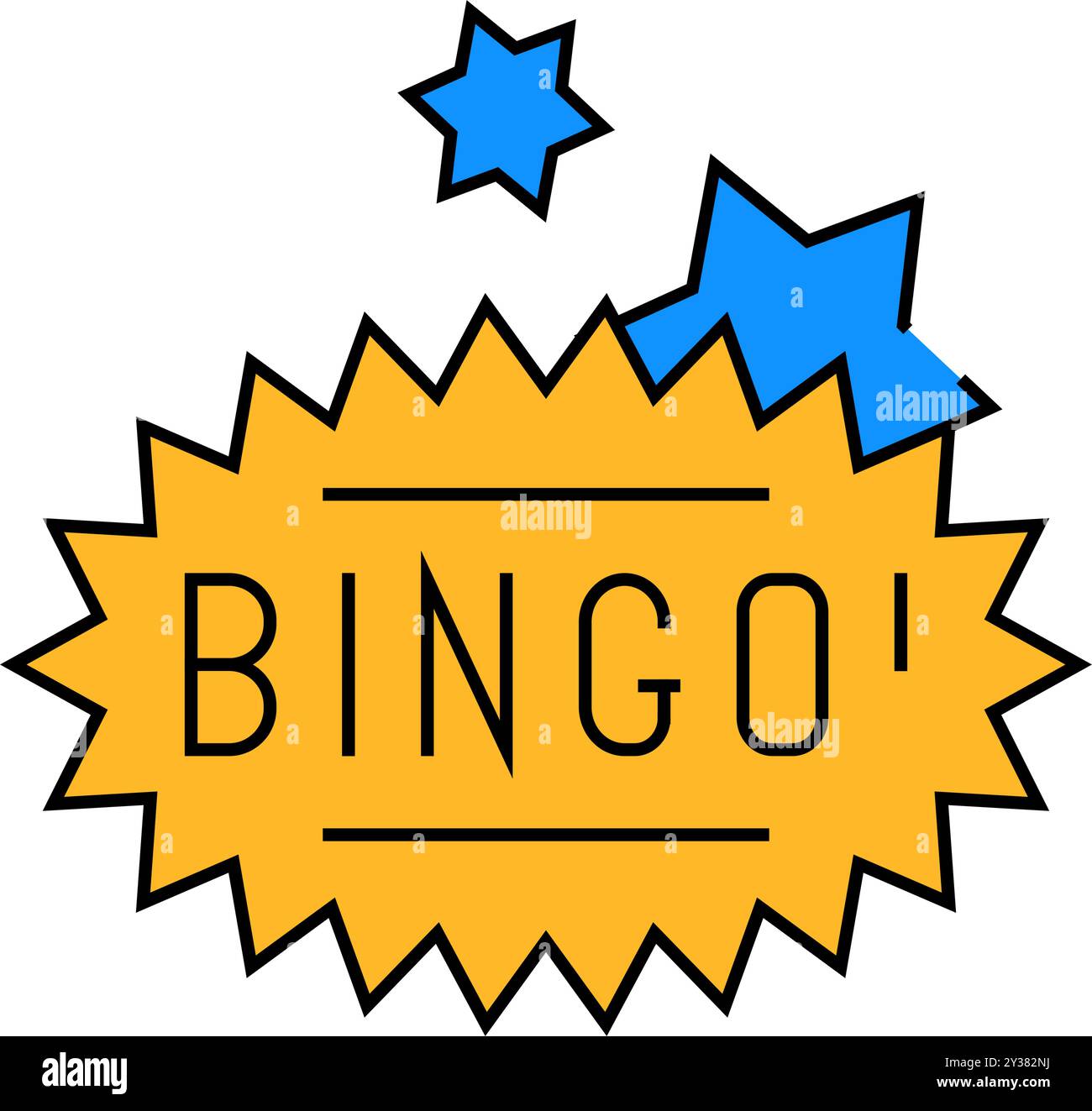 bingo game icon color illustration Stock Vector Image & Art - Alamy