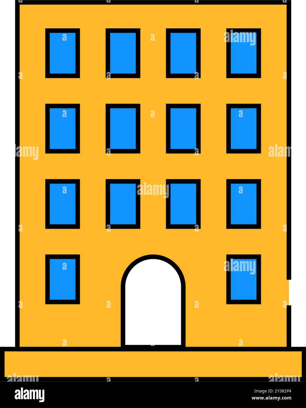 coworking building icon color illustration Stock Vector Image & Art - Alamy