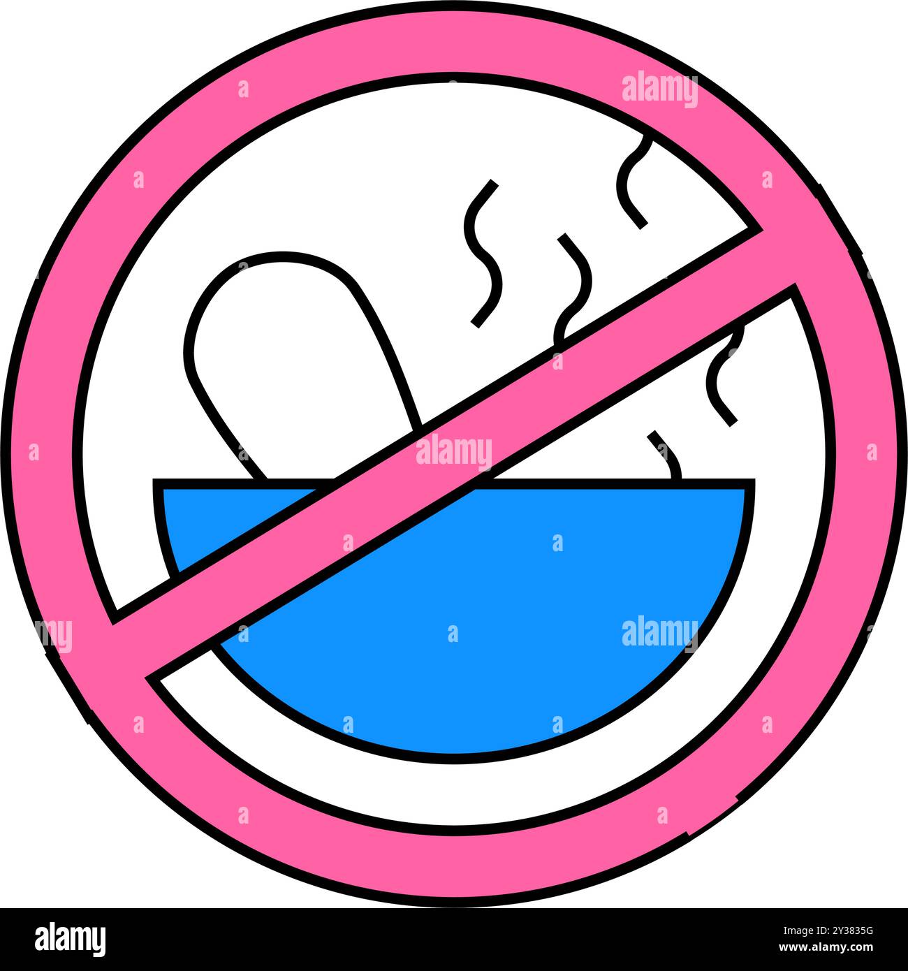 ethnoscience crossed out sign icon color illustration Stock Vector ...