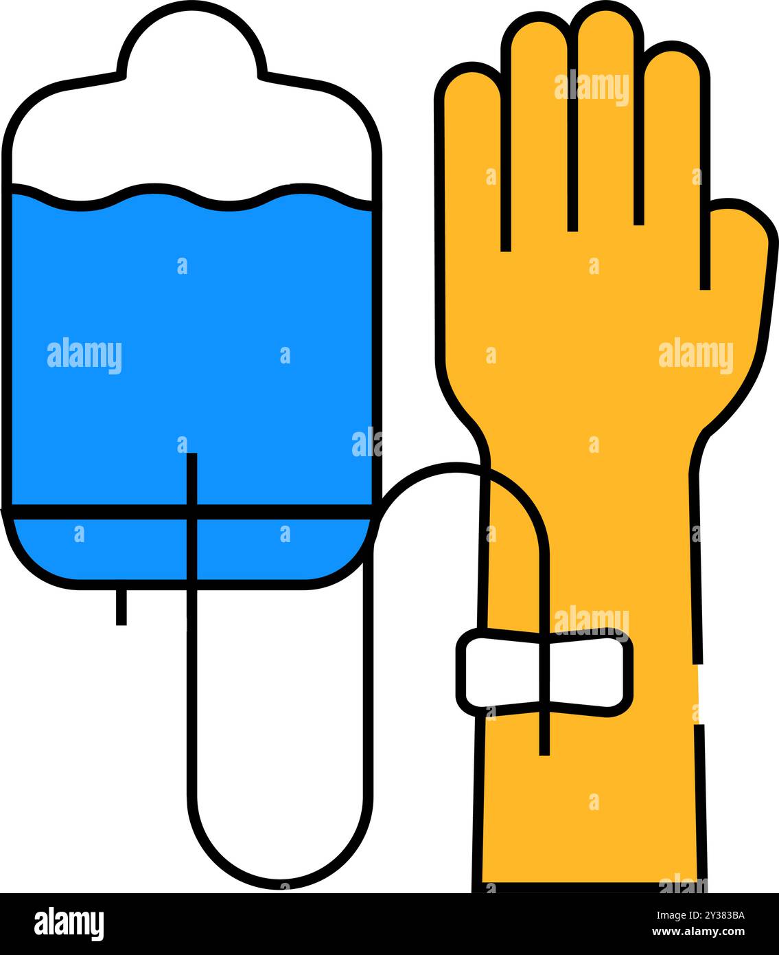 medical dropper treatment icon color illustration Stock Vector Image ...