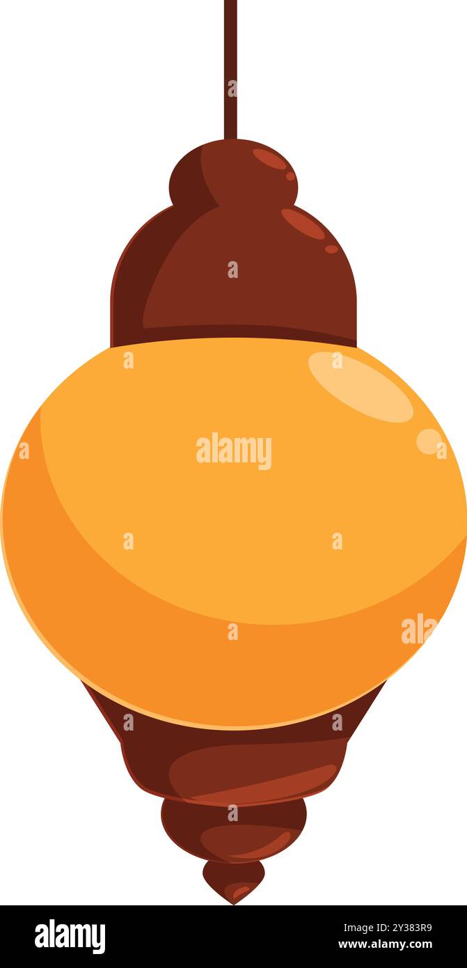 Traditional arabic fanous lantern hanging, illuminating the spirit of ...