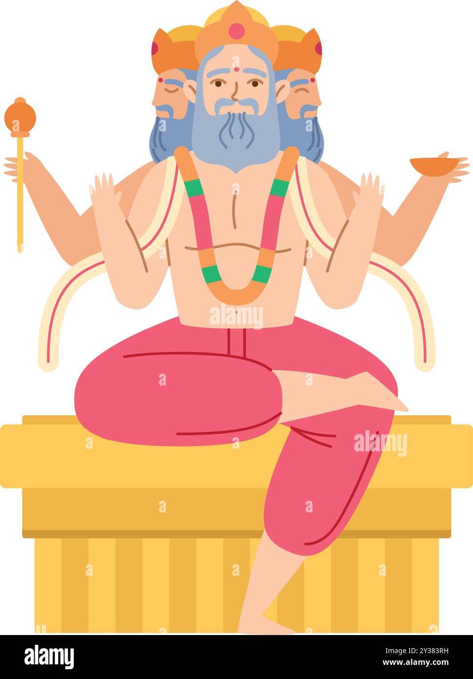 Lord brahma illustration hi-res stock photography and images - Alamy
