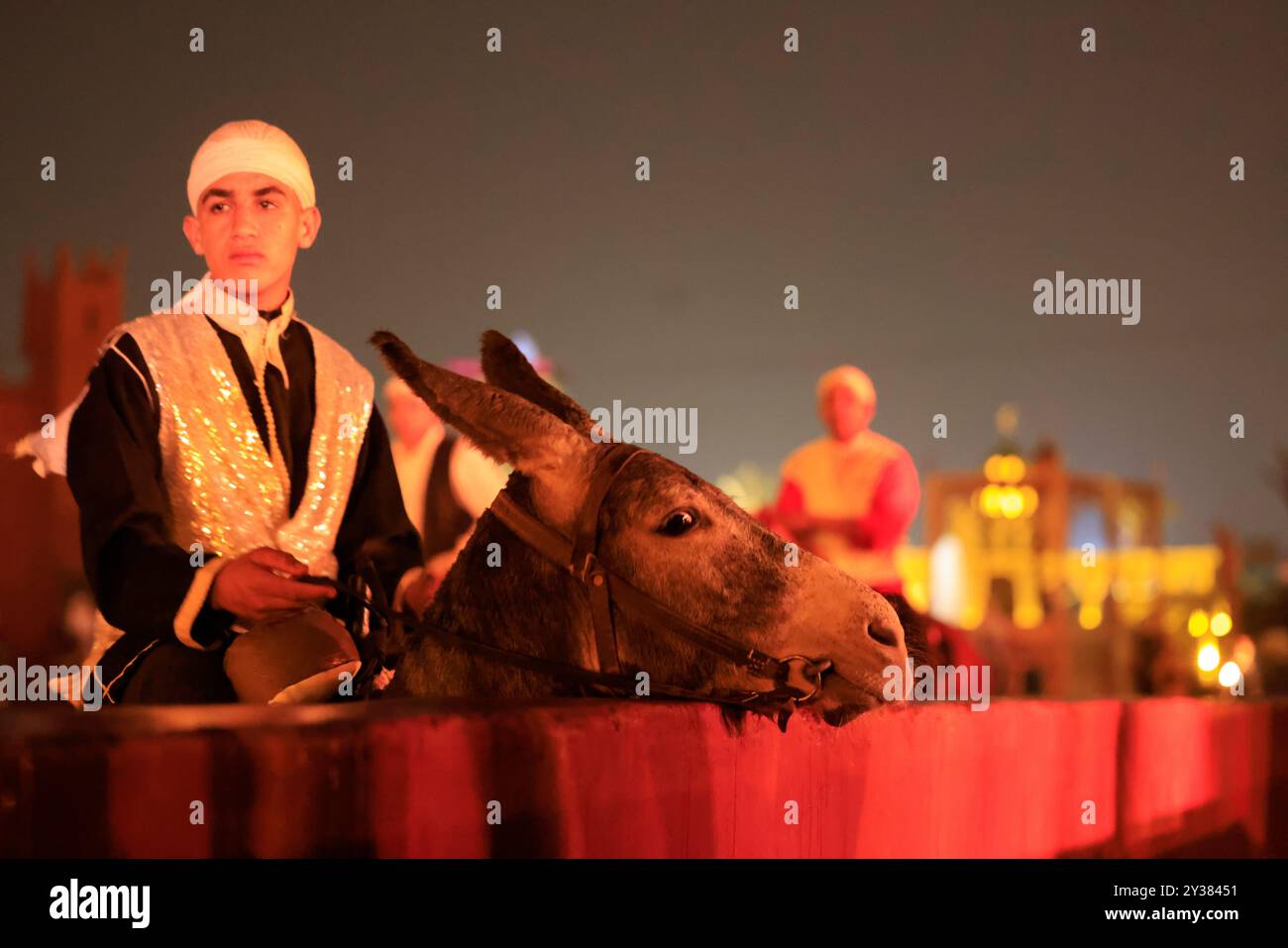 Fantasia show at the famous restaurant “Chez Ali” in Marrakech ...