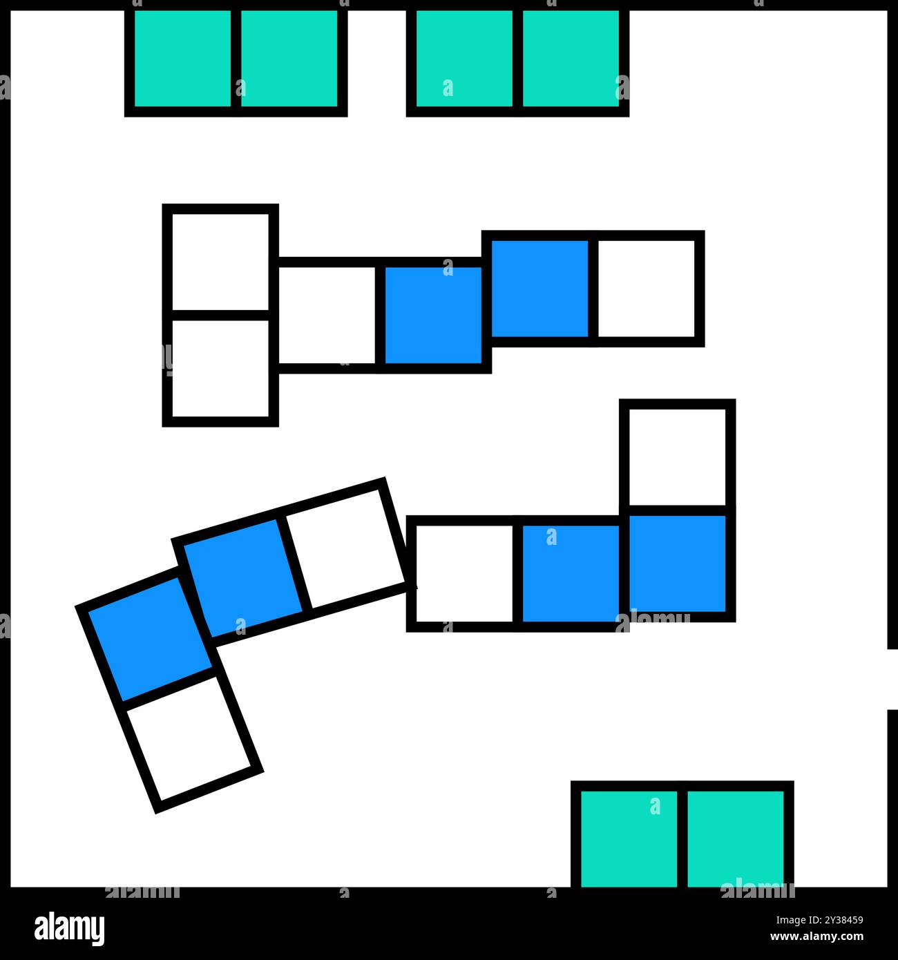 Domino box game Stock Vector Images - Alamy