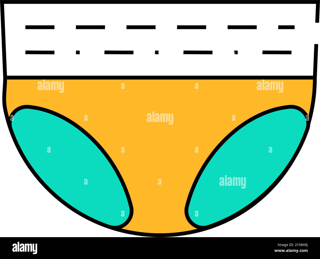 diaper for old human icon color illustration Stock Vector Image & Art ...