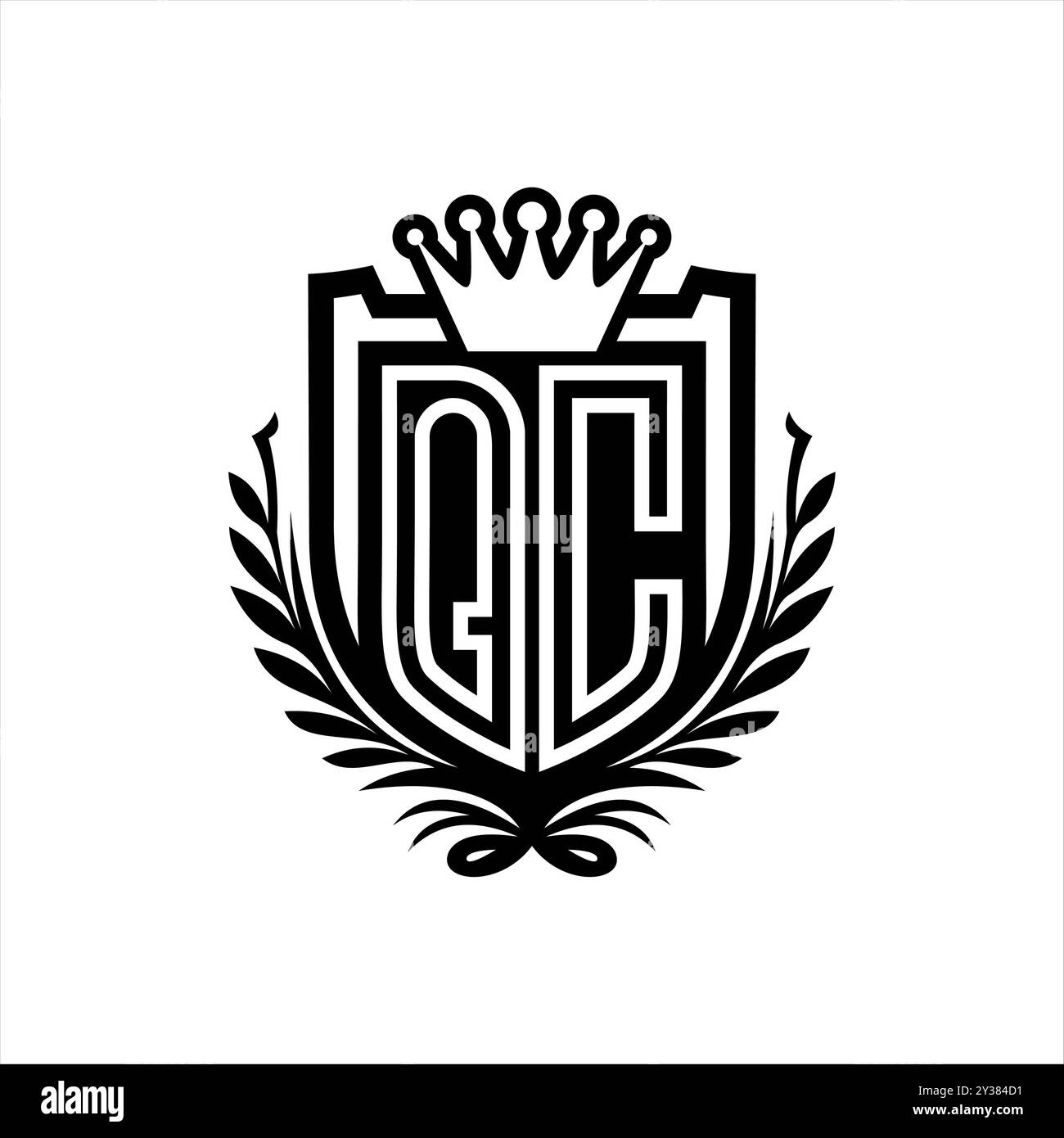 Qc logo Black and White Stock Photos & Images - Alamy