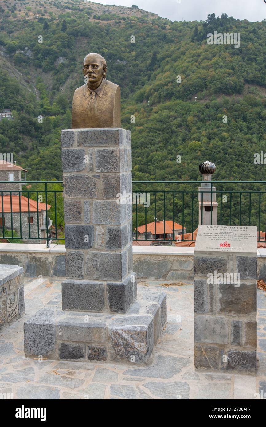 Ploubidis statue, famous communist leader who was wrongly accused as a ...