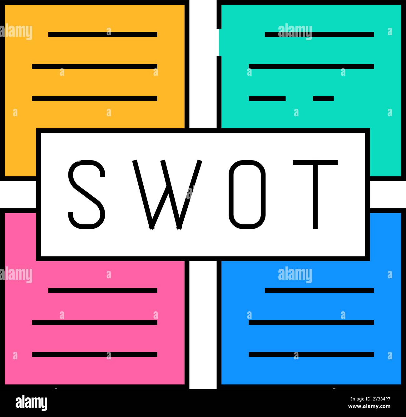 swot analysis icon color illustration Stock Vector Image & Art - Alamy