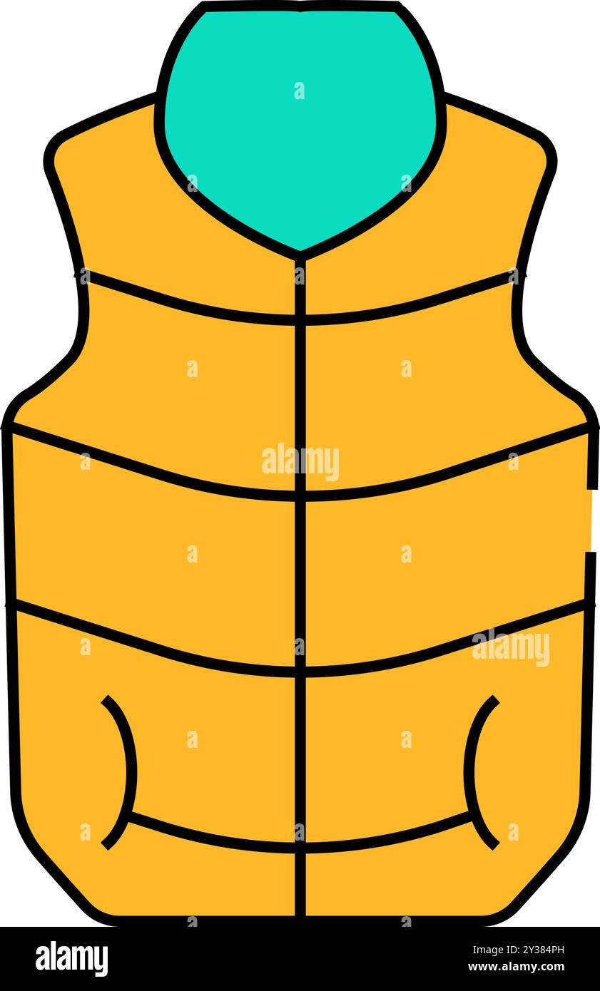 vest clothes icon color illustration Stock Vector Image & Art - Alamy