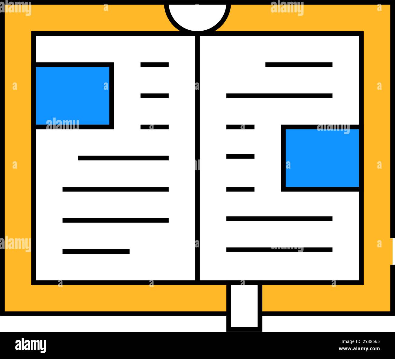 literature book lesson icon color illustration Stock Vector Image & Art ...