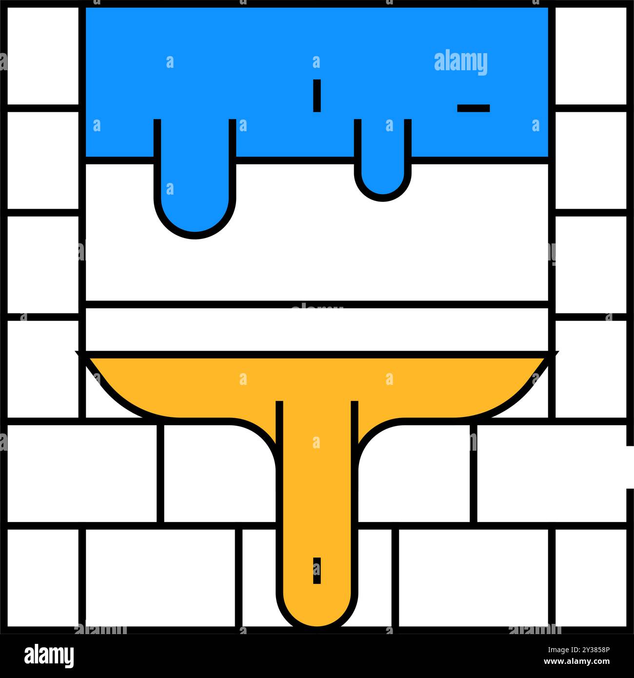 wall putty icon color illustration Stock Vector Image & Art - Alamy