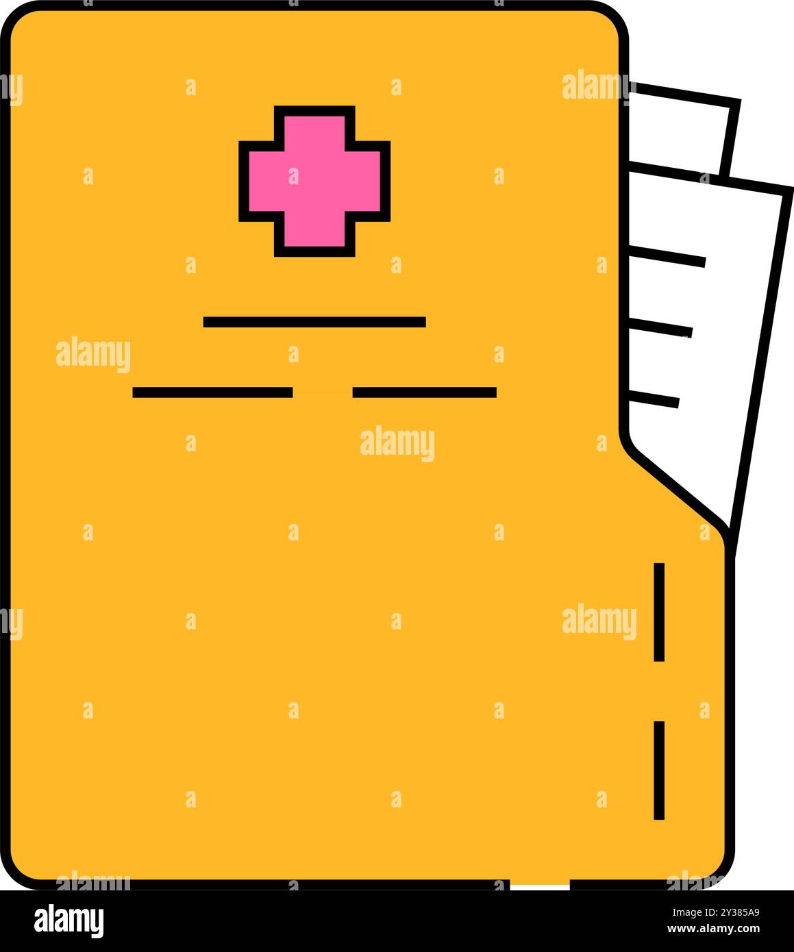 medical card sign icon color illustration Stock Vector Image & Art - Alamy