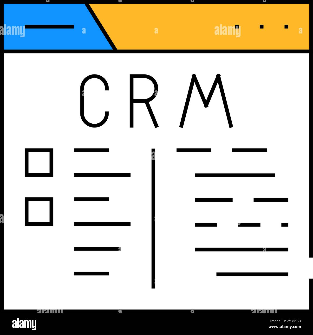 crm system sign icon color illustration Stock Vector Image & Art - Alamy