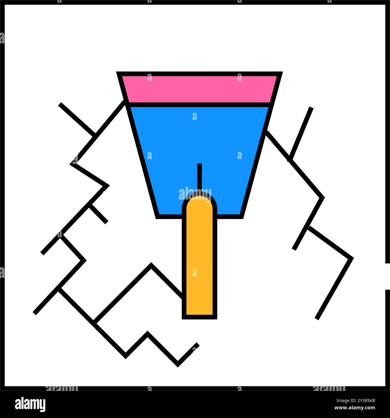 Part wall painting Cut Out Stock Images & Pictures - Alamy