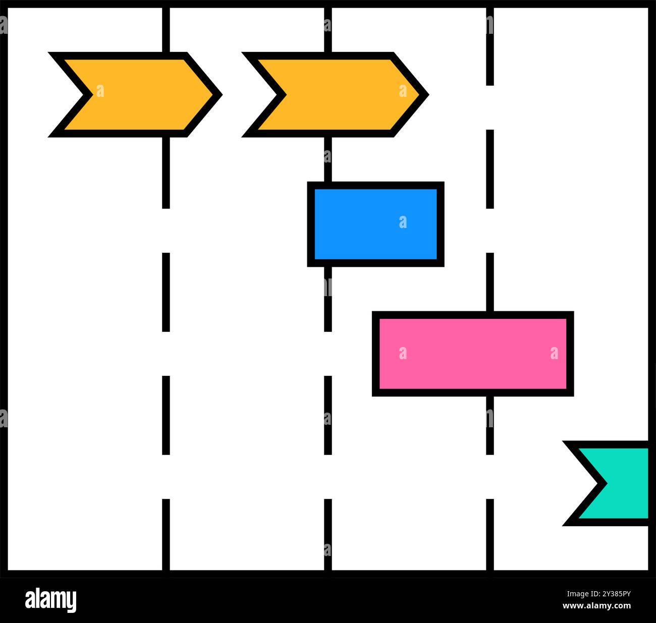 project timelines sign icon color illustration Stock Vector Image & Art ...