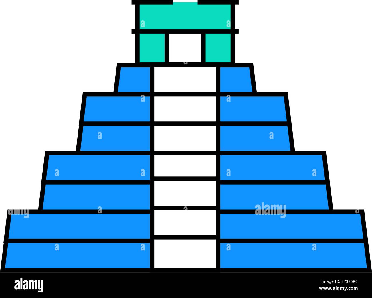 Mayan temple of cross Stock Vector Images - Alamy