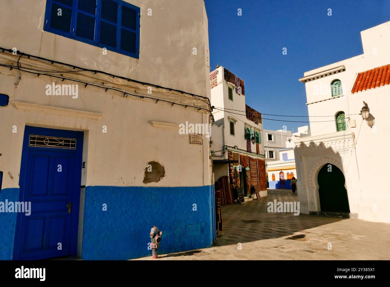the fortified city of Asilah, on the northwestern tip of Morocco, 42 ...