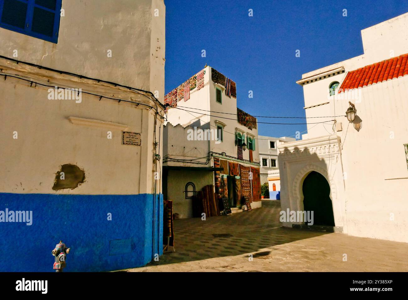 the fortified city of Asilah, on the northwestern tip of Morocco, 42 ...