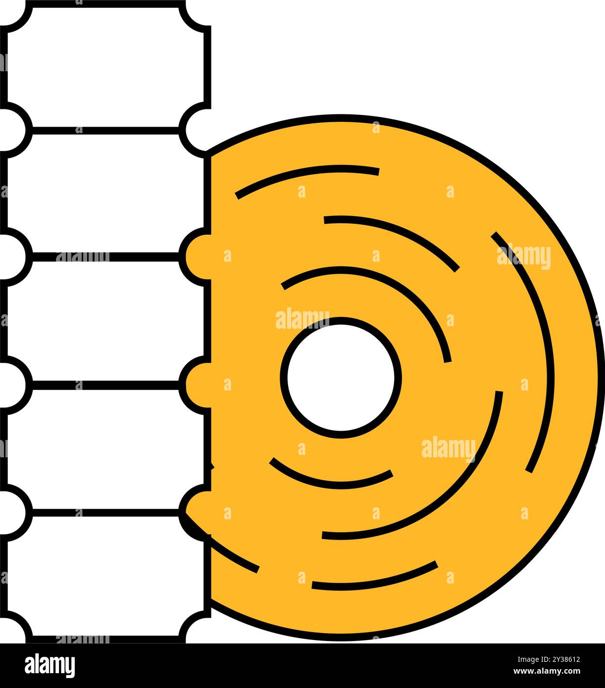 thermal label icon color illustration Stock Vector Image & Art - Alamy