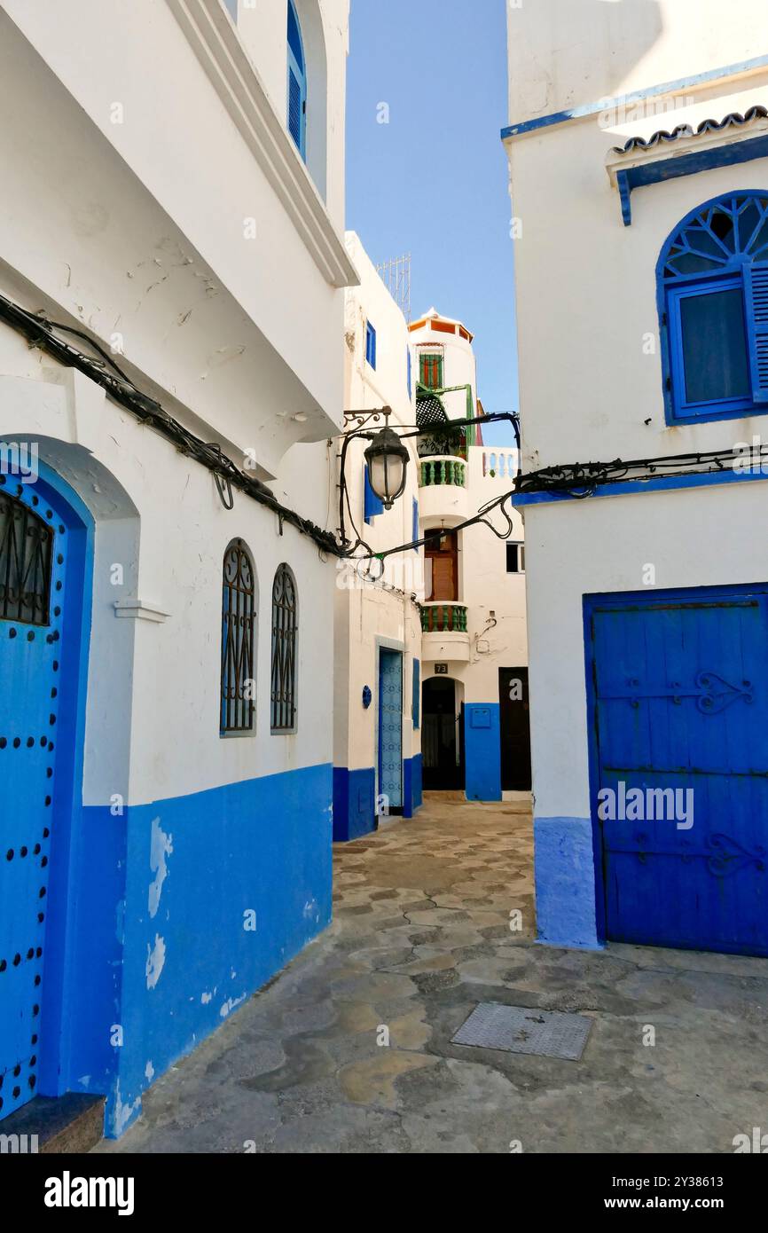 the fortified city of Asilah, on the northwestern tip of Morocco, 42 ...