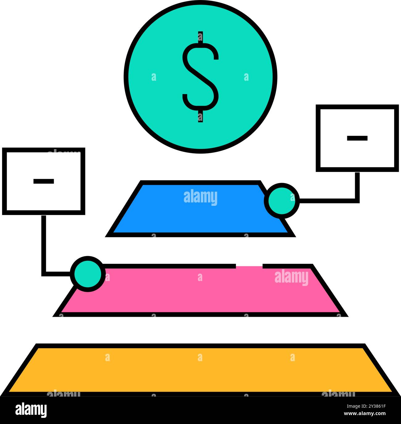 maslow pyramid sign icon color illustration Stock Vector Image & Art ...