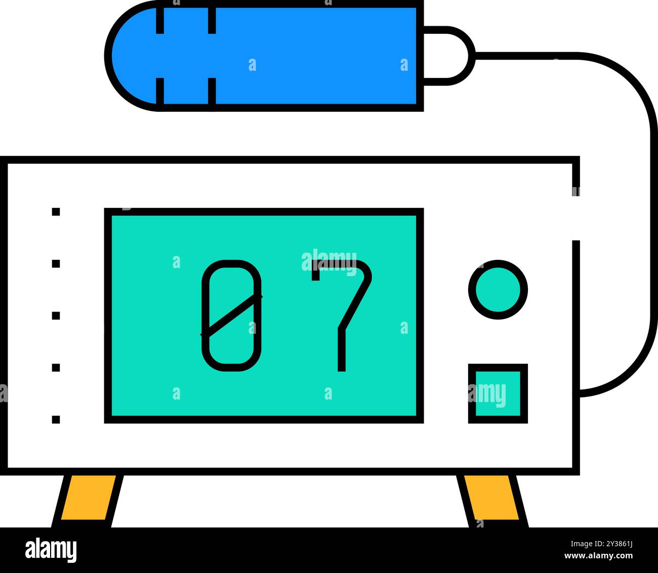 geiger counter icon color illustration Stock Vector Image & Art - Alamy