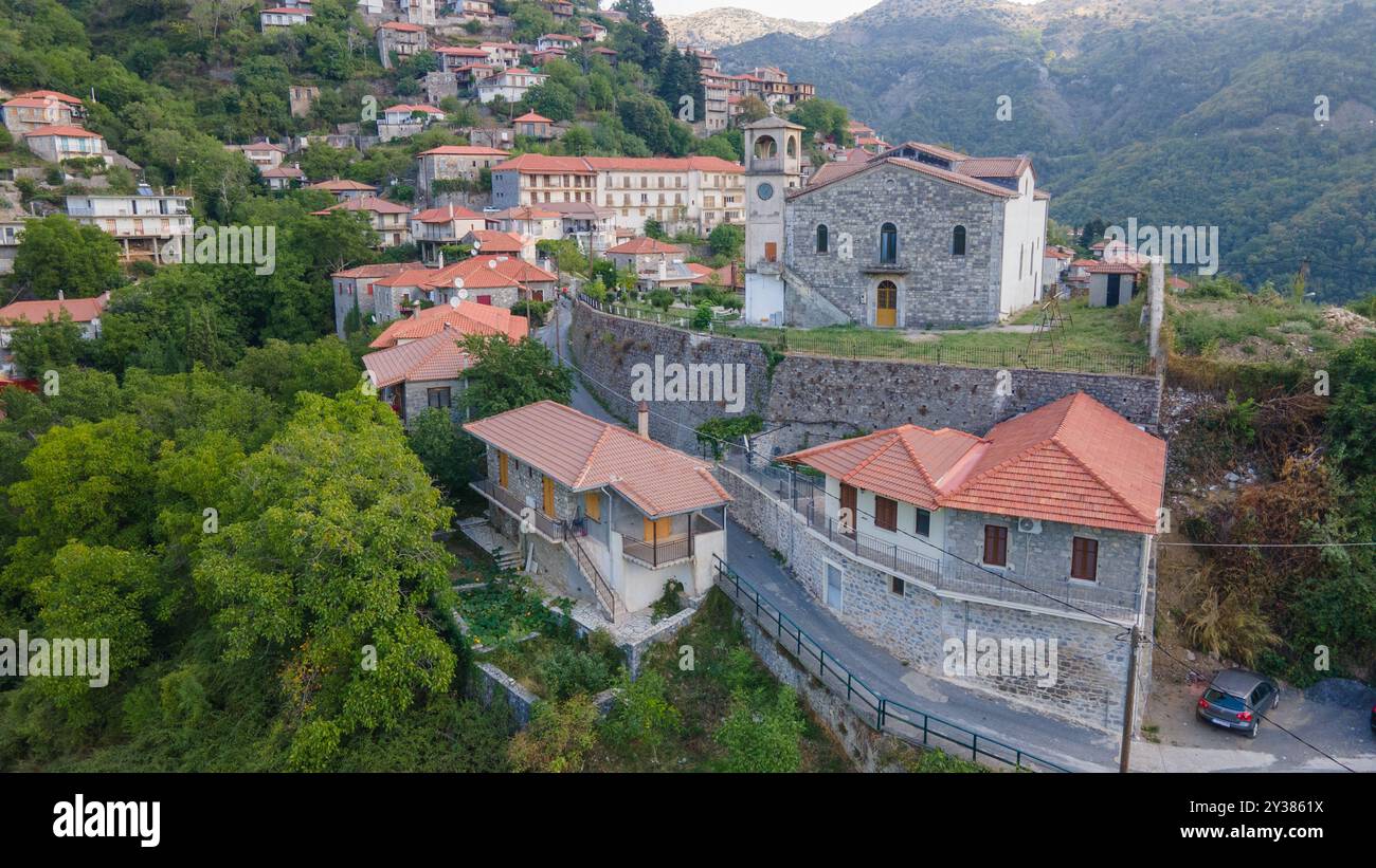 Lagadia village, Arkadia, Greece Stock Photo - Alamy