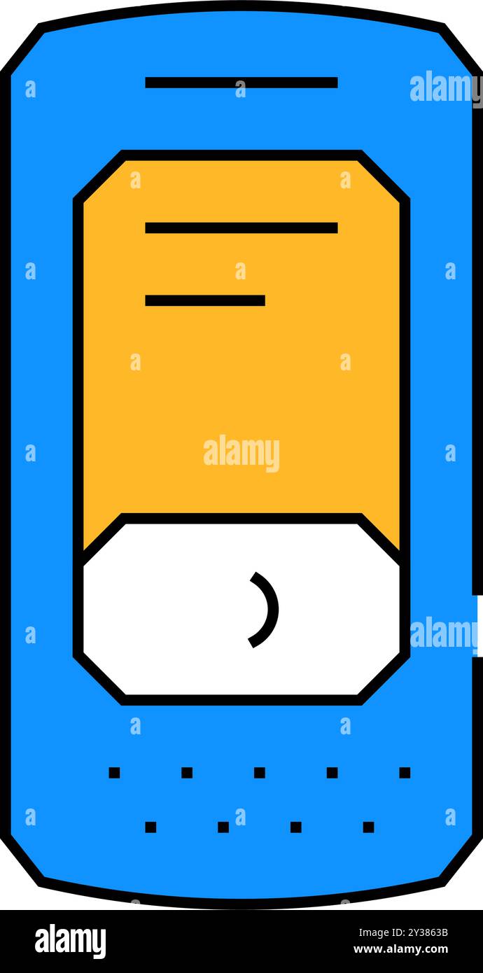 Data Collection Terminal Icon Color Illustration Stock Vector Image And Art Alamy