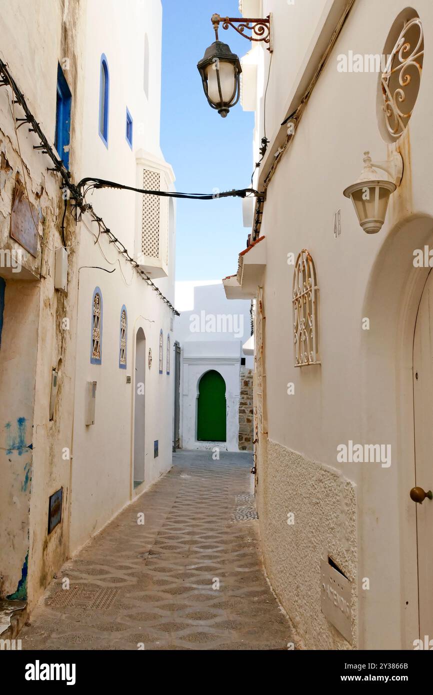 the fortified city of Asilah, on the northwestern tip of Morocco, 42 ...